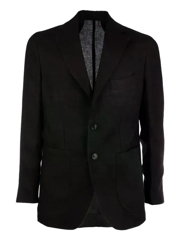 COLAMARINO Buttoned Blazer - Black