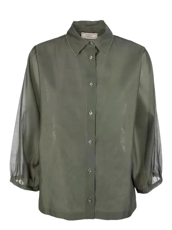 Peserico Button-fastening Shirt - Green