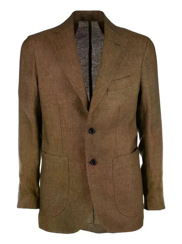COLAMARINO Patch-pocket Blazer - Brown