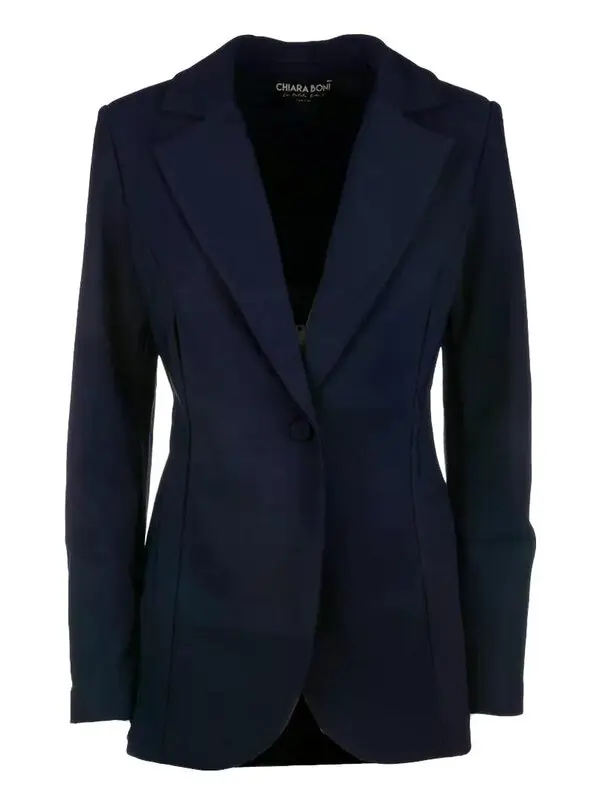Chiara Boni La Petite Robe Lua Buttoned Blazer - Blue