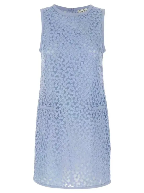 Iceberg Floral Mini Dress - Blue