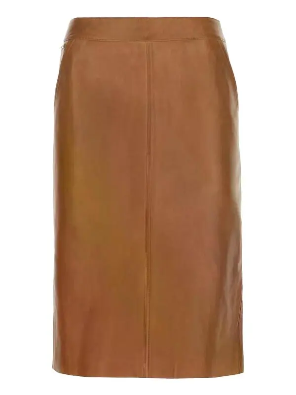 Iceberg Flared Midi Skirt - Brown
