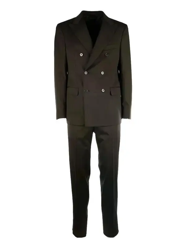 COLAMARINO Double-breasted Suit - Brown