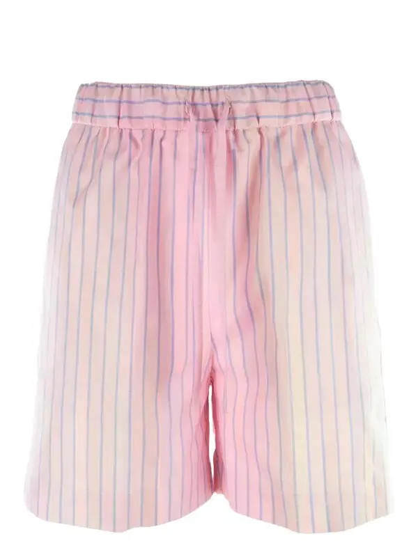 Paul & Shark Striped Shorts With Drawstring Detail - Pink