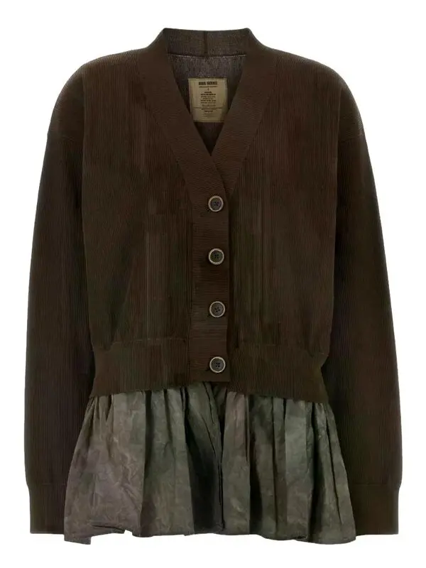 UMA WANG Oversized Cardigan - Brown