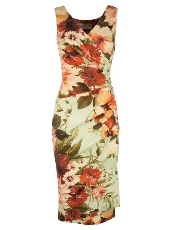 Chiara Boni La Petite Robe Isoshi Floral-print Dress - Green