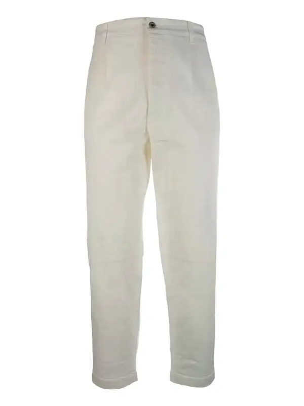 PENCE 1979 Button-fastening Buckle-detail Trousers - White