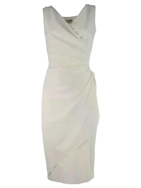 Chiara Boni La Petite Robe Charisse Draped Dress - White