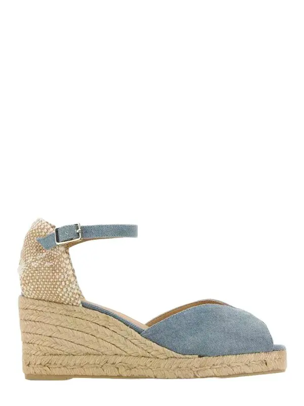 CastaÑer Bianca Canvas Wedges - Blue