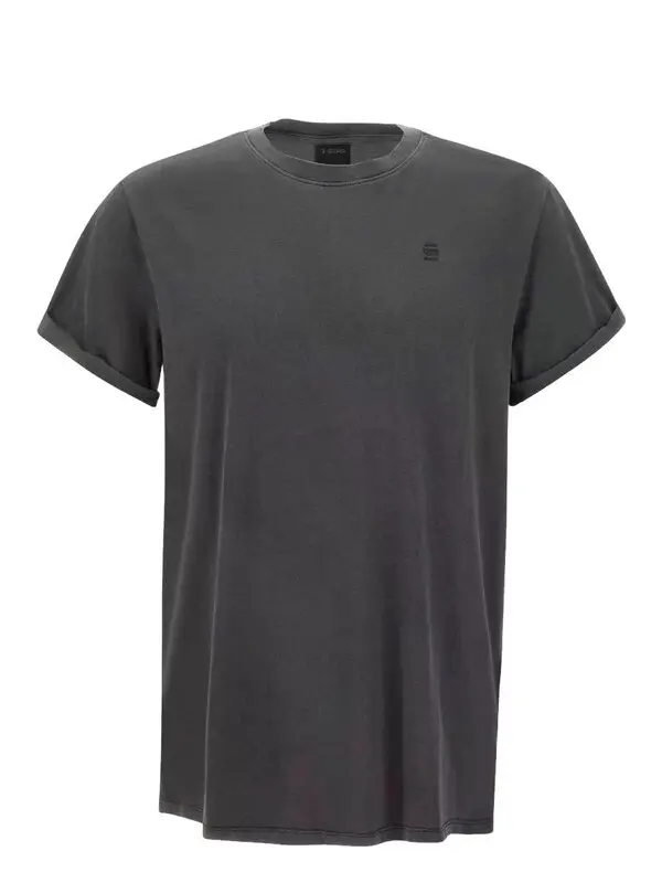 G-star Raw Lash Rolled-sleeve Logo T-shirt - Grey