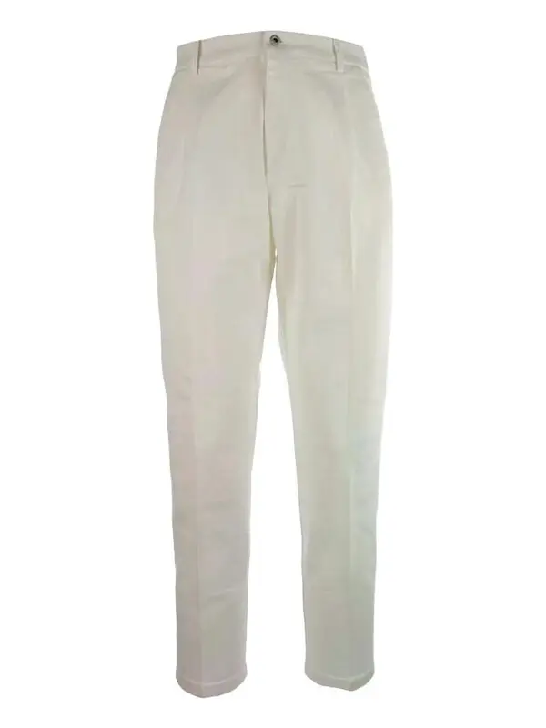 PENCE 1979 Button-fastening Pleated Trousers - White