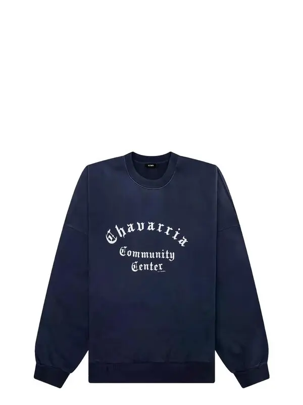 WILLY CHAVARRIA Logo Sweatshirt - Blue