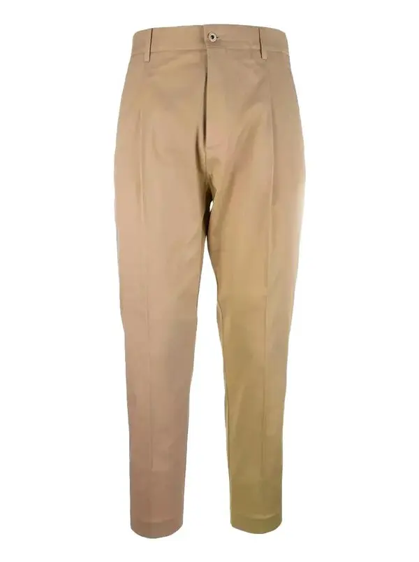 PENCE 1979 Button-fastening Pleated Trousers - Neutrals