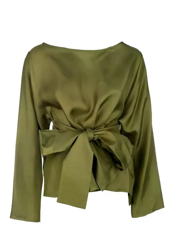 CO.GO Crew-neck Blouse - Green