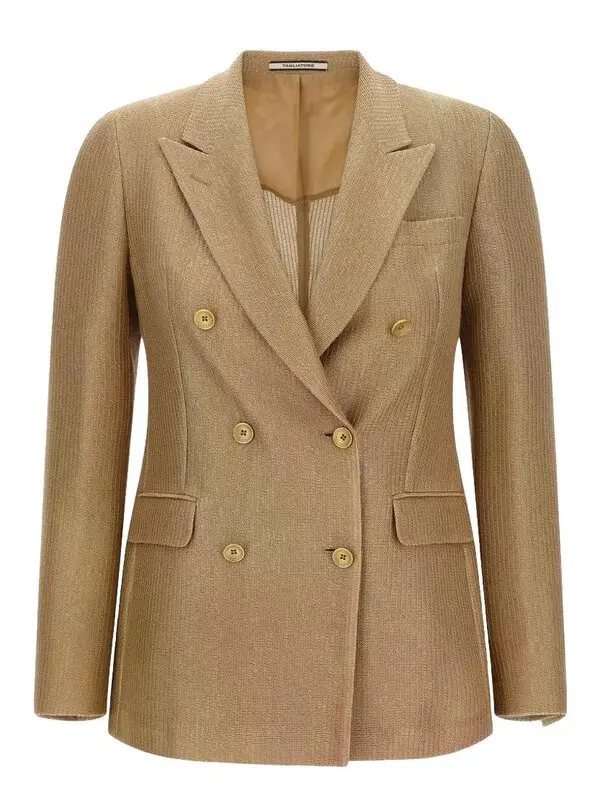 Tagliatore Double-breasted Blazer With Peak Lapels - Neutrals