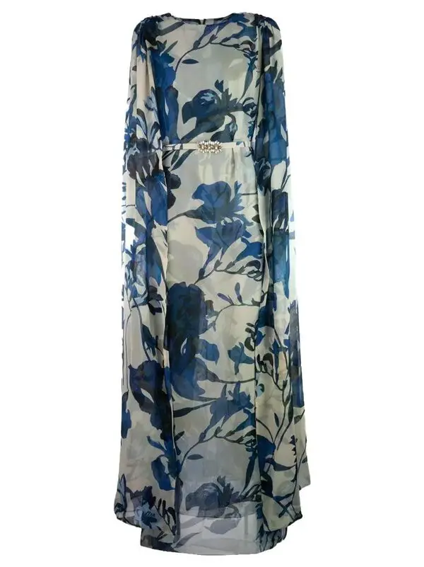 Chiara Boni La Petite Robe Floral-print Maxi Dress - Blue