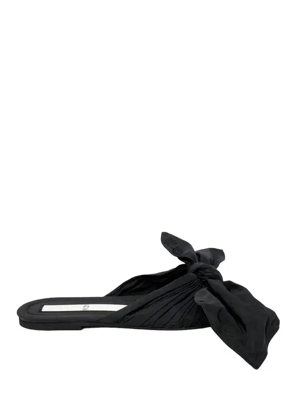 N°21 Bow Flat Sandals - Black