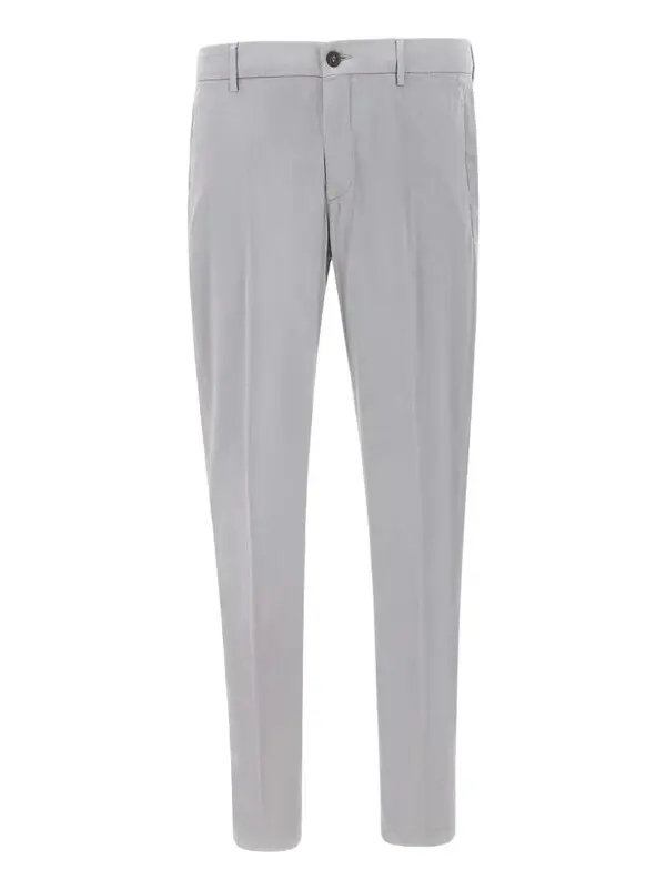 Eleventy Pressed-crease Trousers - Grey