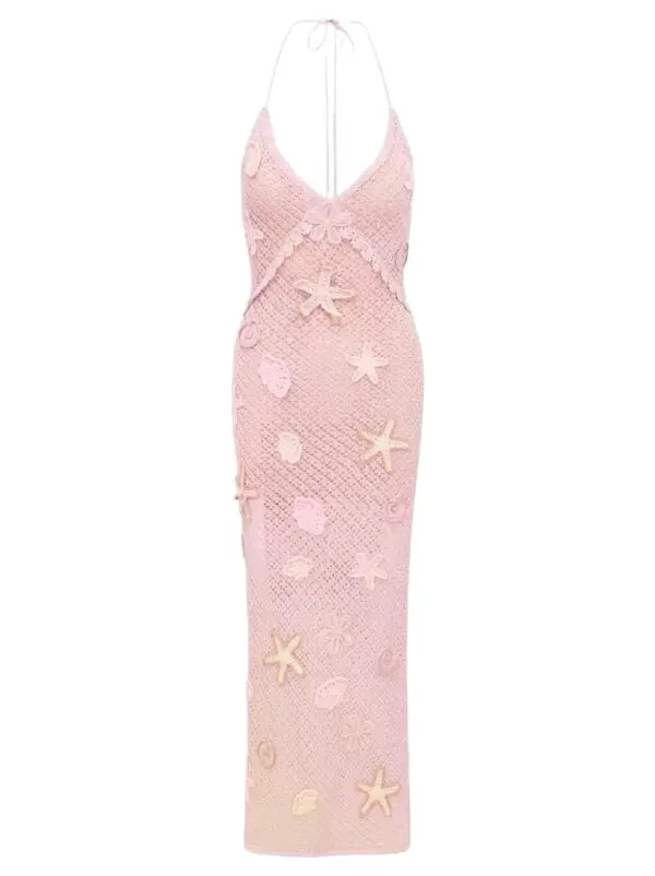 LoveShackFancy Macie Maxi Dress - Pink
