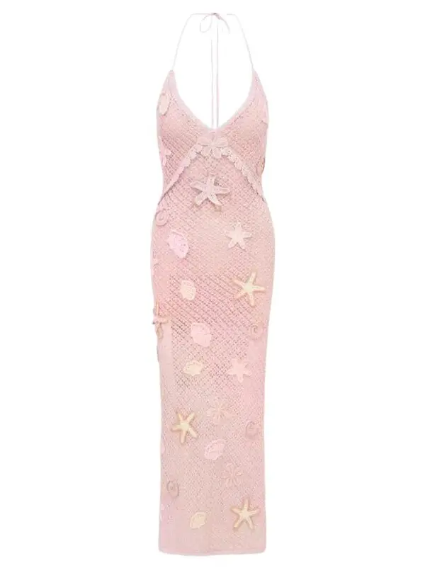 LoveShackFancy Macie Maxi Dress - Pink