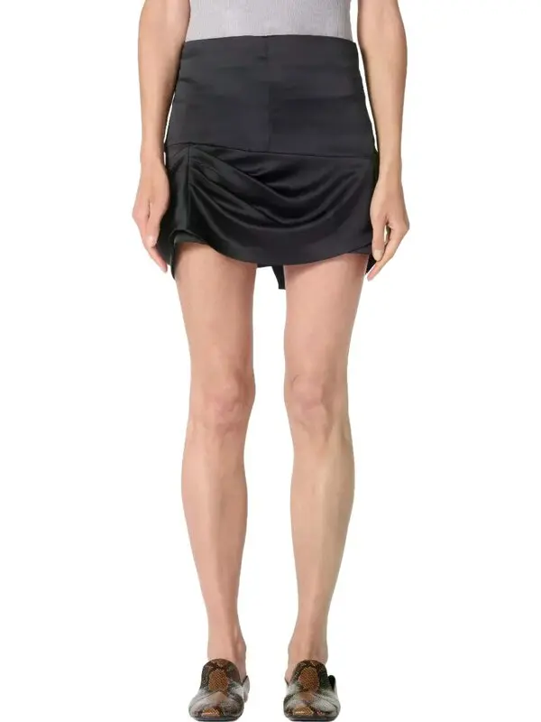 IRO PARIS Draped Mini Skirt - Black