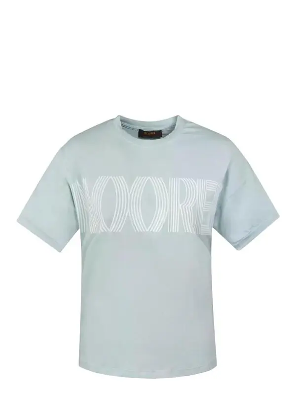 MOORER Printed T-shirt - Blue