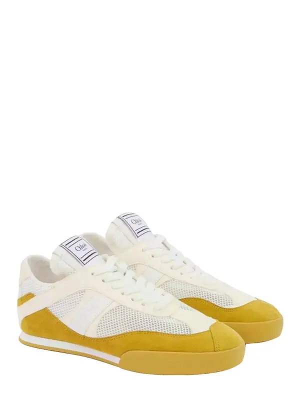 Chloé Mesh-paneled Sneakers - Neutrals