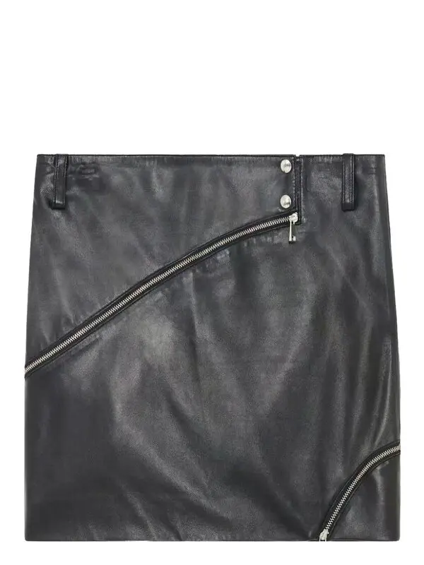 IRO PARIS Mini Skirt With Zip Detail - Black