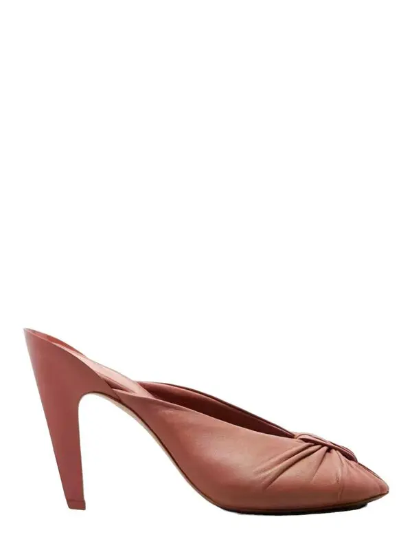 Chloé Suzie Knotted Peep-toe Sandals - Pink