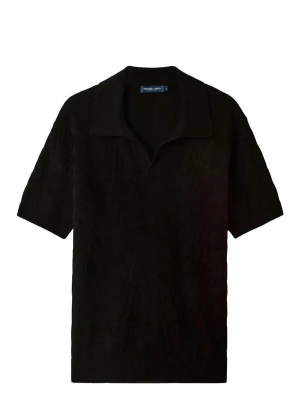 Frescobol Carioca Rino V-neck T-shirt - Black