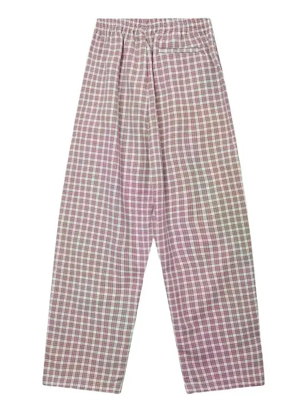 WILLY CHAVARRIA Plaid Trousers - Red