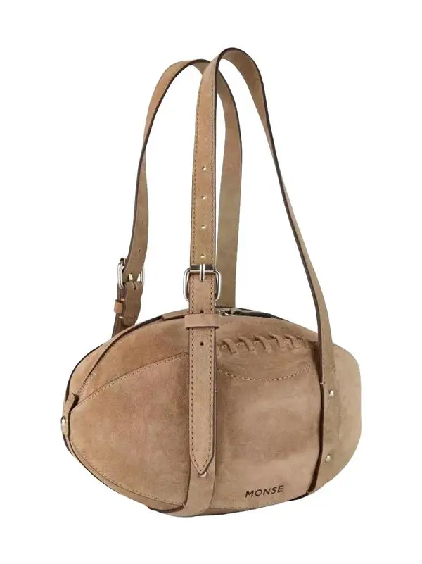 Monse Football-shaped Tote Bag - Brown