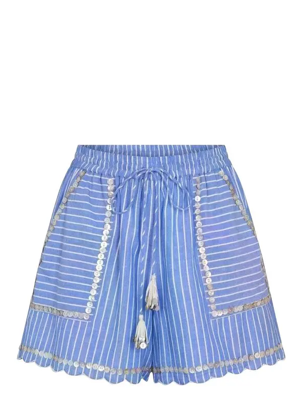 Carolina K Moni Striped Shorts - Blue