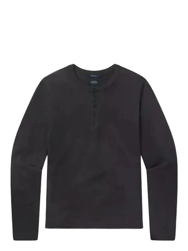 Citizens Of Humanity Buttoned Long-sleeve T-shirt - Black
