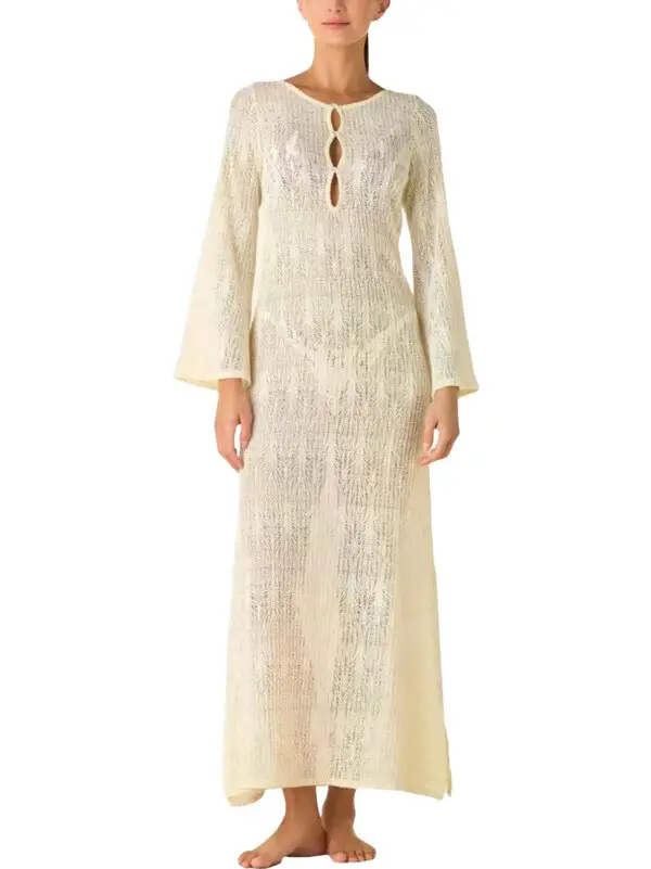 PALMACEA Long-sleeve Maxi Dress - Neutrals