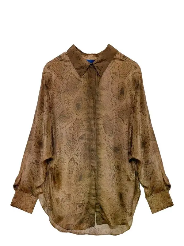 MES DEMOISELLES Thurman Printed Shirt - Neutrals