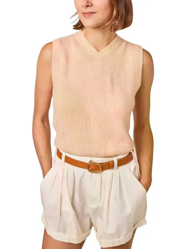 DÔEN V-neck Vest - Neutrals