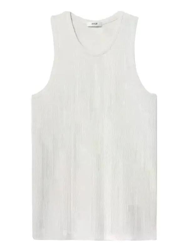 AGOLDE Viggo Ribbed Tank Top - Neutrals