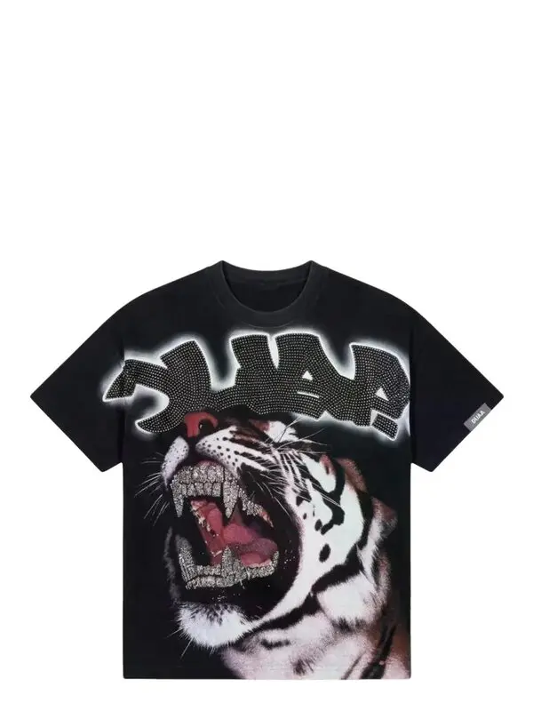 DUAA Tiger Graphic T-shirt - Black