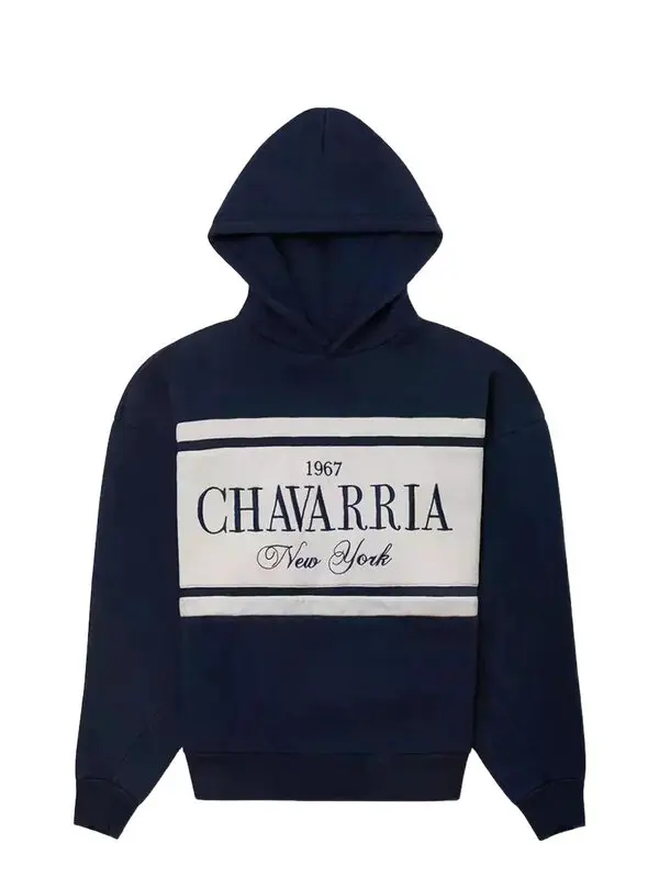 WILLY CHAVARRIA Logo-lettering Hoodie - Blue