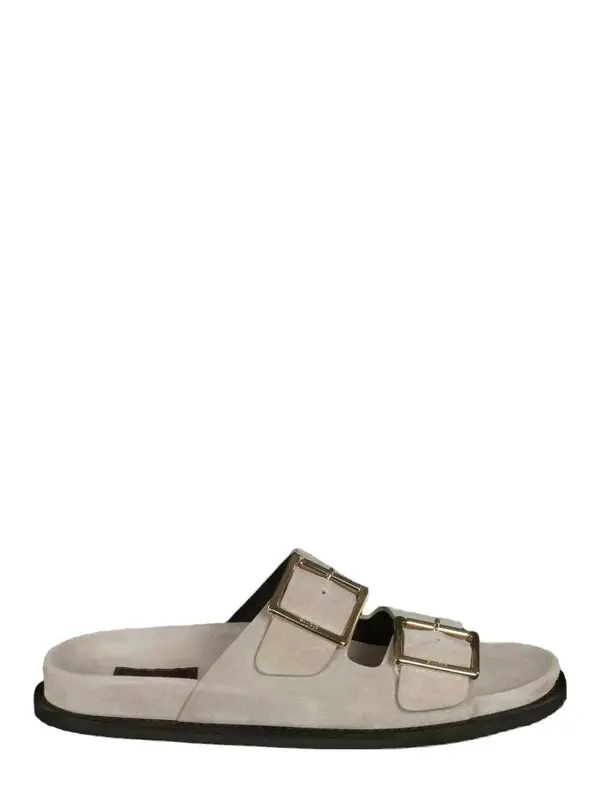 MOORER Buckle Leather Sandals - Neutrals