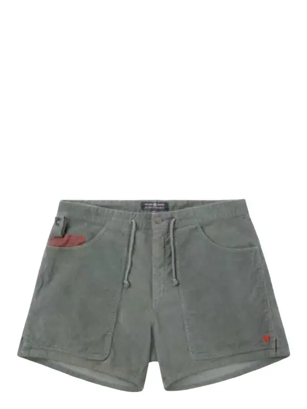 AMUNDSEN Corduroy Drawstring Shorts - Grey
