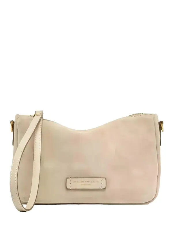 GIANNI CHIARINI Suede Clutch - Neutrals
