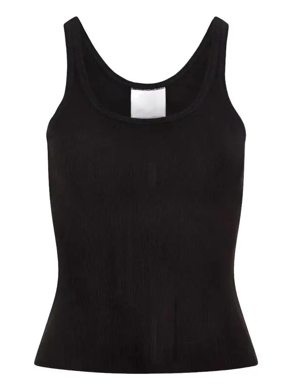 Paris Georgia Ribbed Top - Black