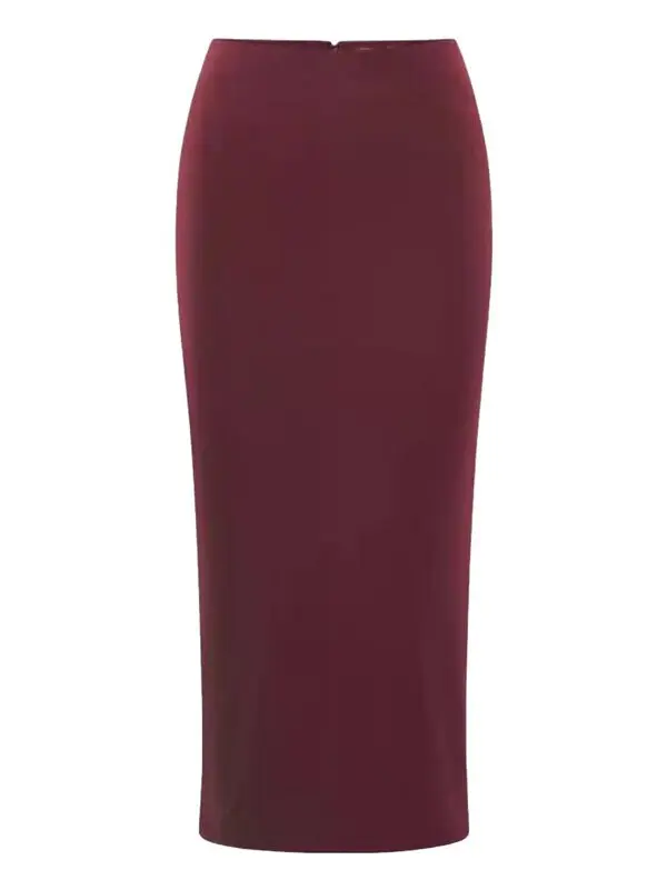 ARTEMIS DICIERO High-rise Skirt With Slit - Red