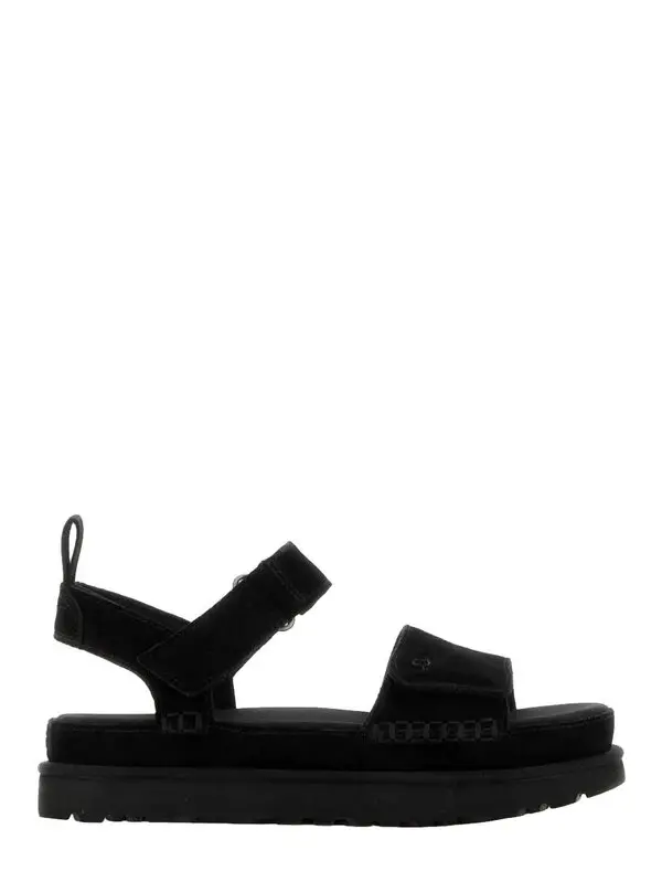 UGG Goldenstar Suede Sandals - Black
