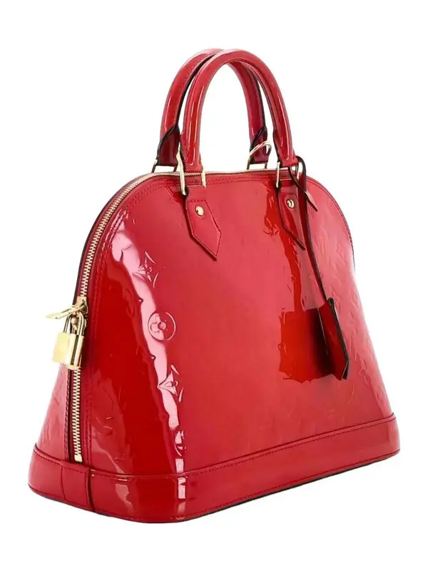 LOUIS VUITTON Alma Handbag Monogram Vernis Pm - Red