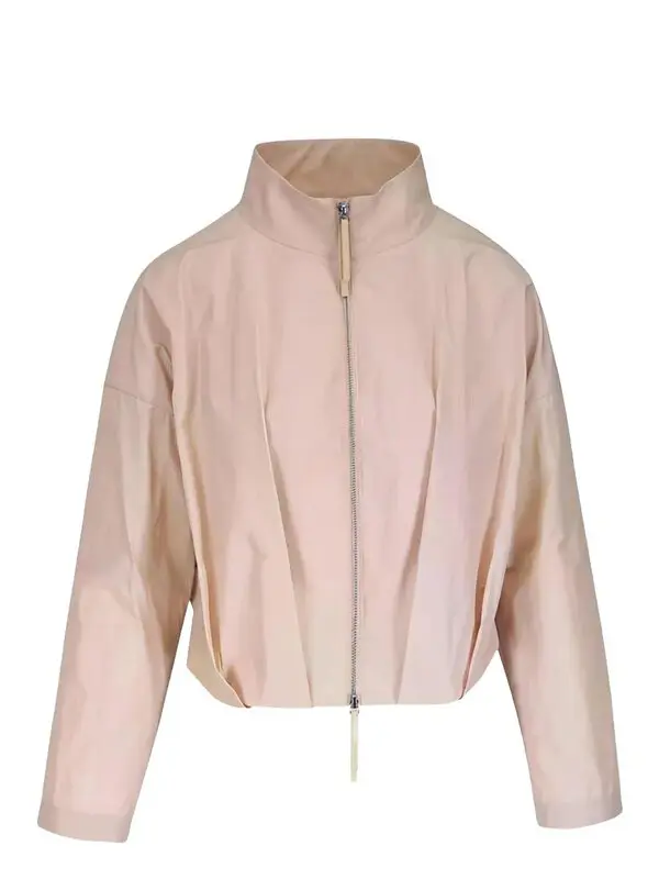 Lafayette 148 New York Zipped Pleated Jacket - Neutrals