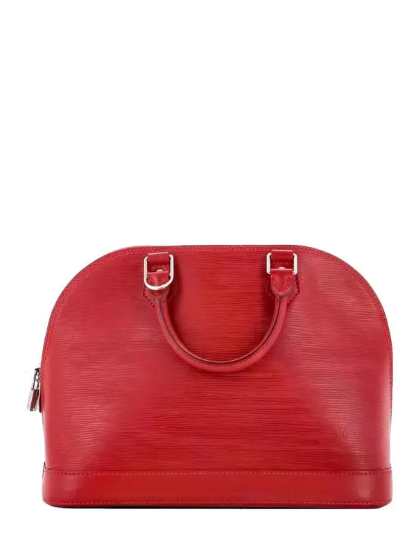 LOUIS VUITTON Alma Handbag Epi Leather Pm Satchel - Red