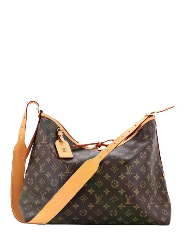 LOUIS VUITTON Carryall Monogram Canvas Mm Hobo Bag - Brown